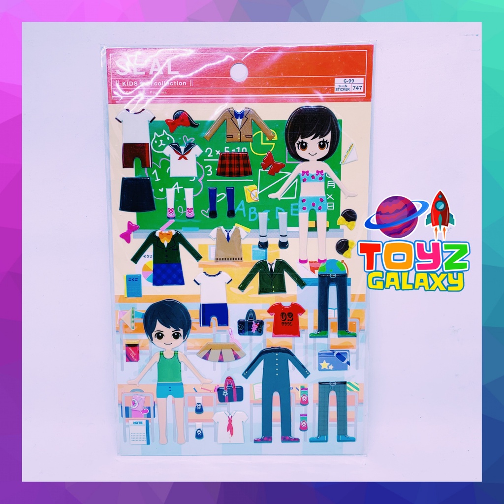 Daiso JAPAN LARGE A CUTE MOTIF STICKER (15cm x 21cm) | Shopee Philippines