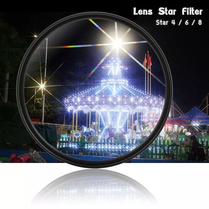 Camera Lens Star Filter 4/6/8 Line Starlight Night Photography for ...