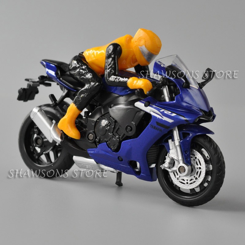 1:18 Scale Diecast Motorcycle Model Toys Yamaha YZF-R1 Sports Bike ...