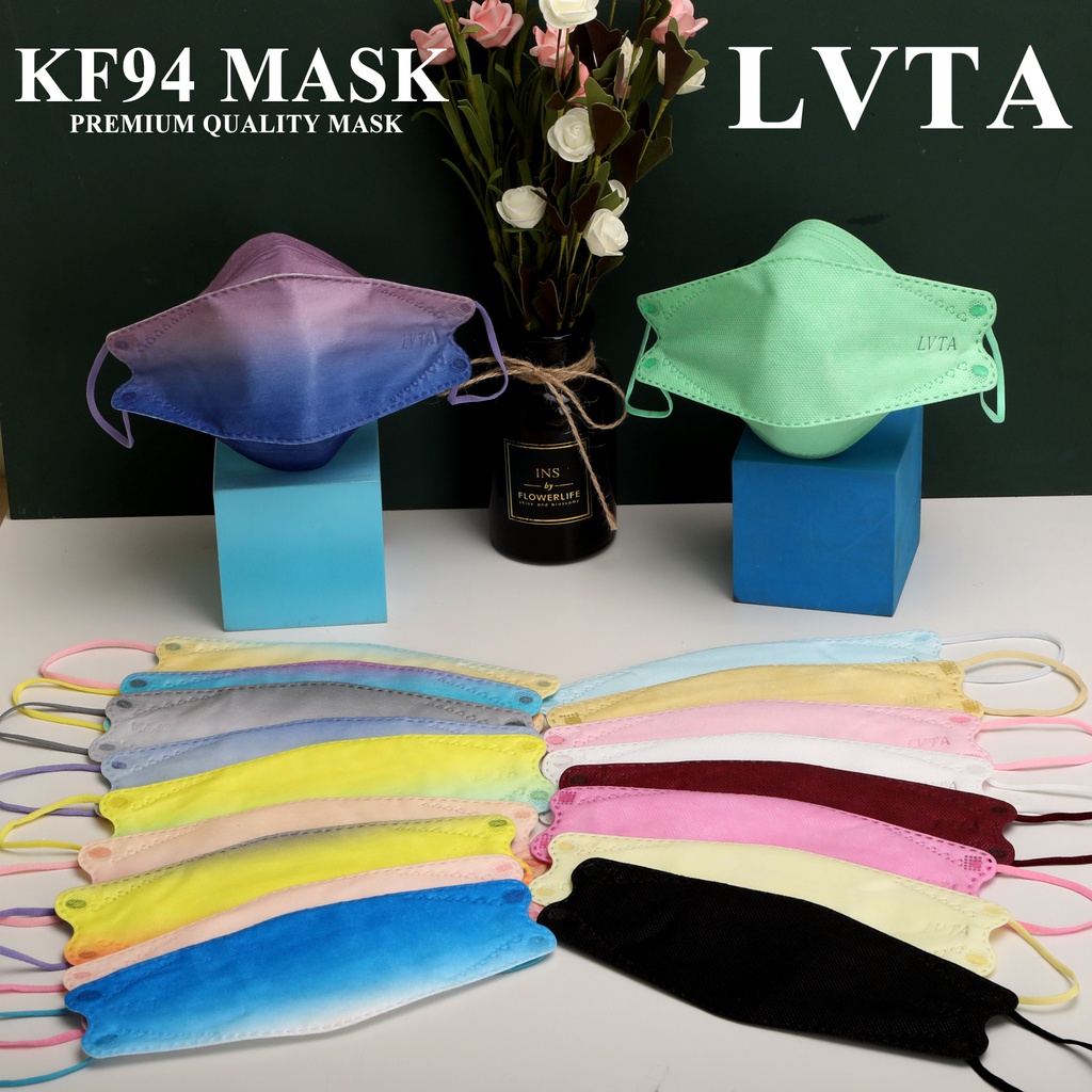 Mask KF94 Face Mask 4 Layer Non-woven Protection Filter LVTA Mask Korea ...