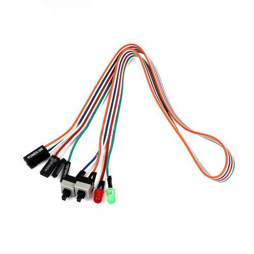 TOMBOL Cable Switch Button Power Reset Button LED Mobo Motherboard PC ...