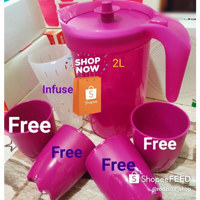 Tupperware Illumina Pitcher Set with FREE Infuser | Shopee Philippines