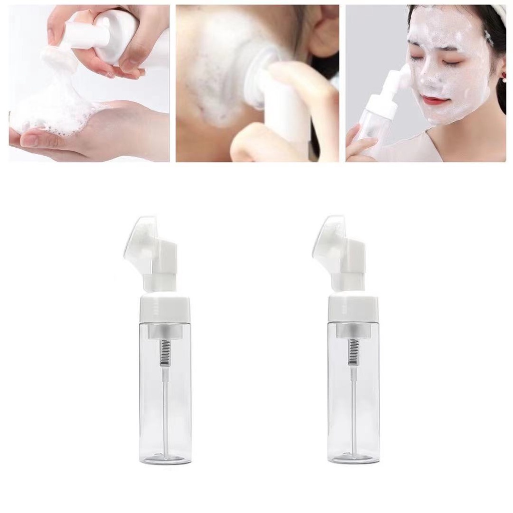 2pcs/set 200ml Facial Foaming Pump Transparent Soap Dispenser Facial ...