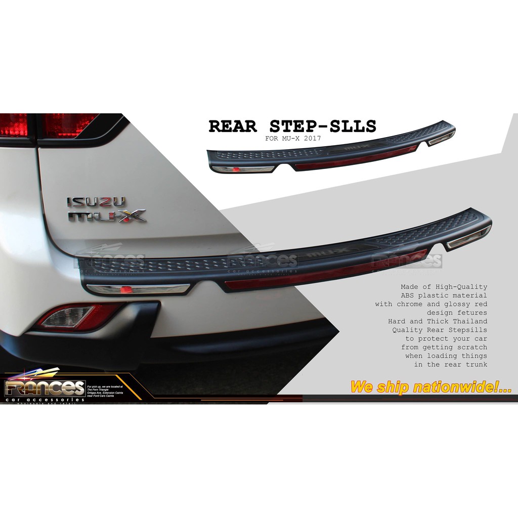 Isuzu Mux 2013-2017 Rear Stepsill Protector / Rear bumper Guard / Step ...