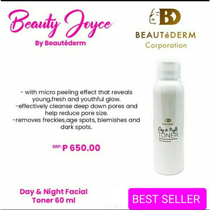 BEAUTEDERM TONER DAY & NIGHT 60 ML | Shopee Philippines