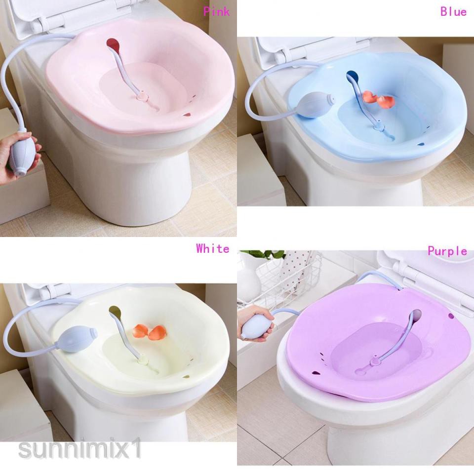Toilet Sitz Bath Tub Hip Basin with Flusher for Hemorrhoids | Shopee ...
