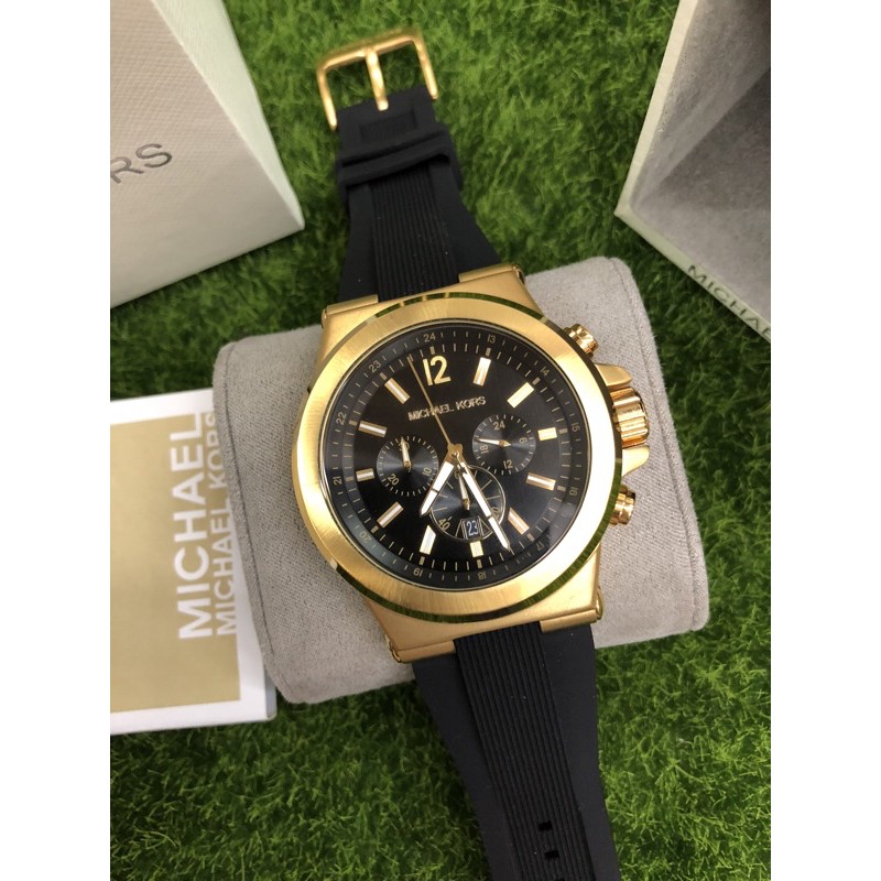 MICHAEL KORS Dylan rubber men pawnable mk watch | Shopee Philippines