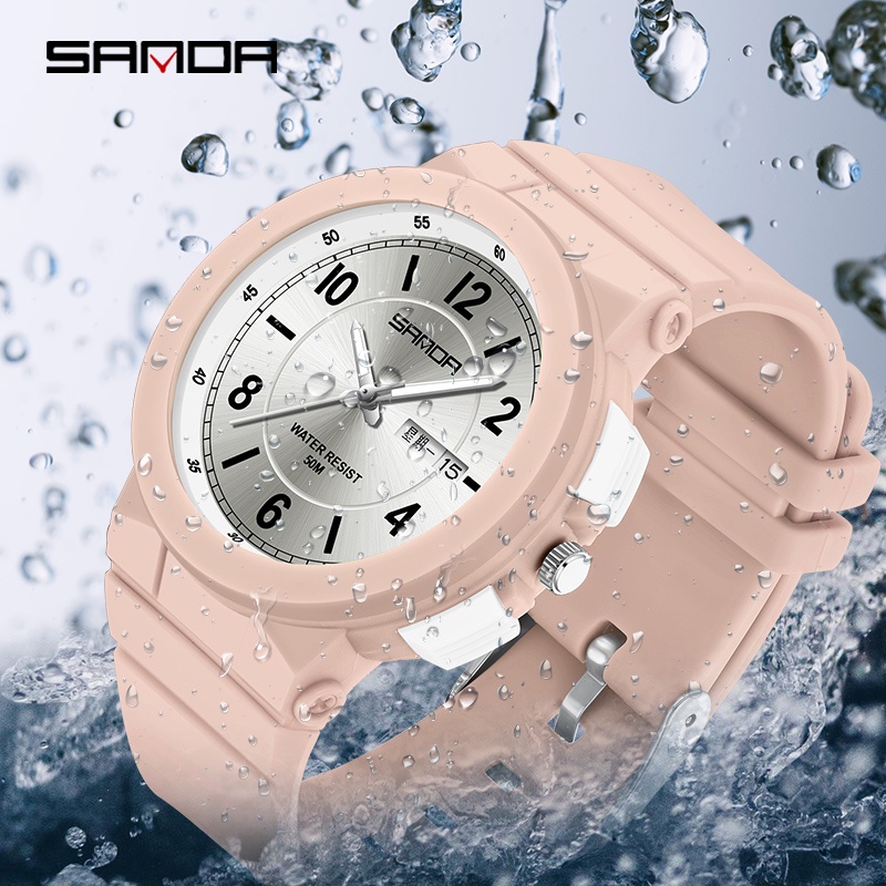 Sanda Waterproof Women Watch Casual Fashion Student Sports Watch Luxury ...
