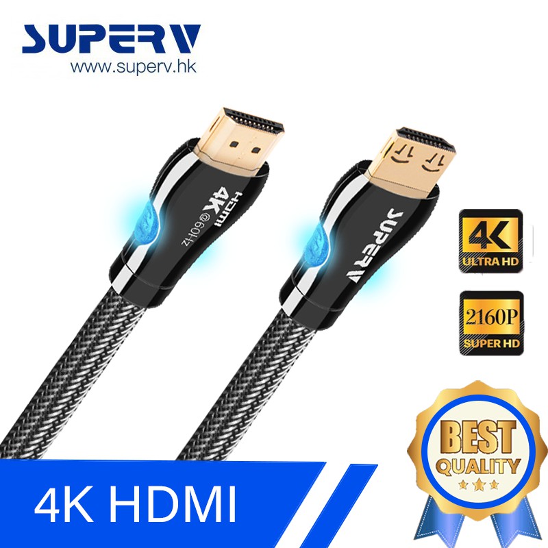 SuperV HDMI Cable High Speed 4K HDMI2.0 (1.5m) | Shopee Philippines