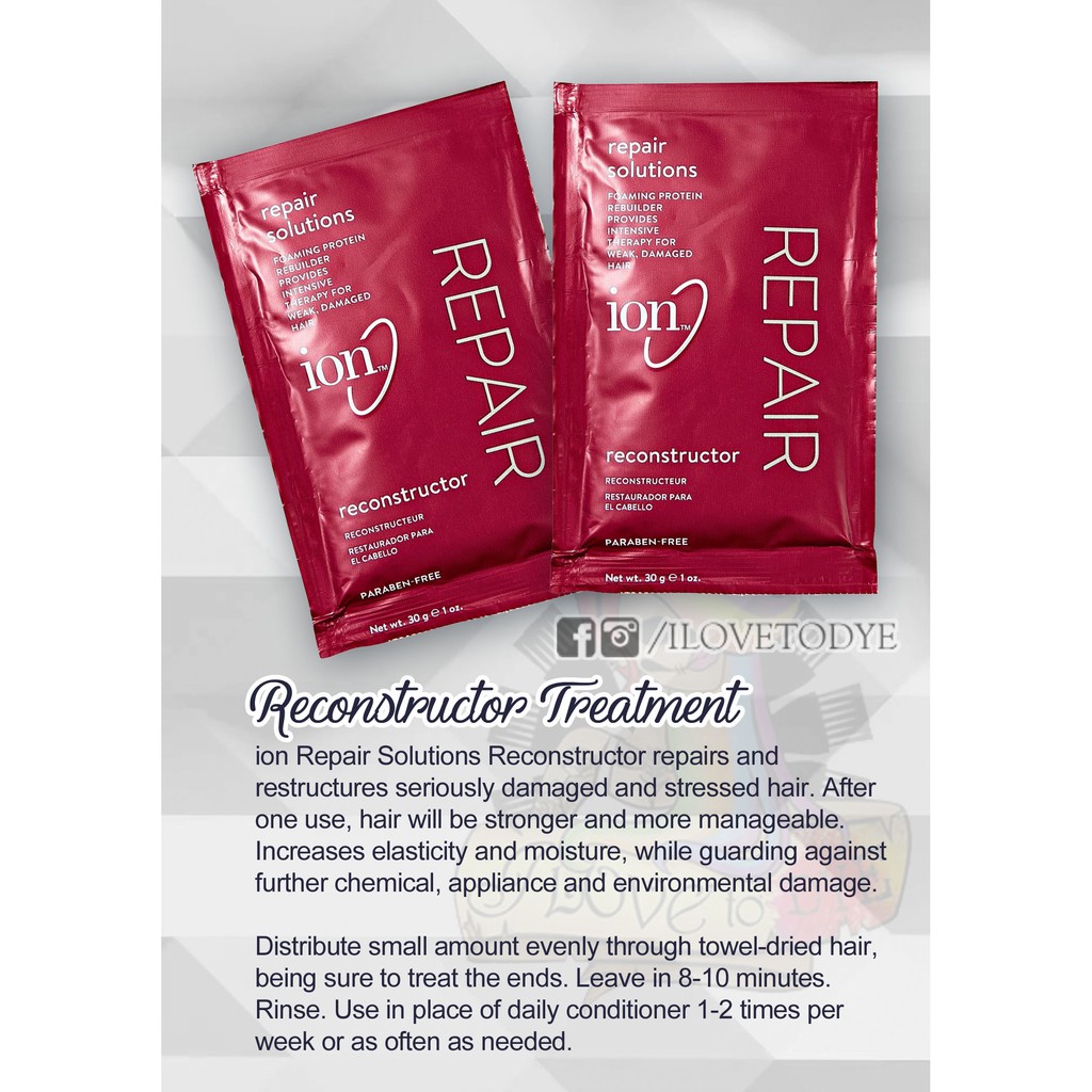 Ion Reconstructor Treatment Repair Packette (1 oz) | Shopee Philippines