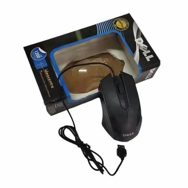 DELL MOUSE OPTICAL WIRED for Laptop & Desktop Computer Basic Office ...