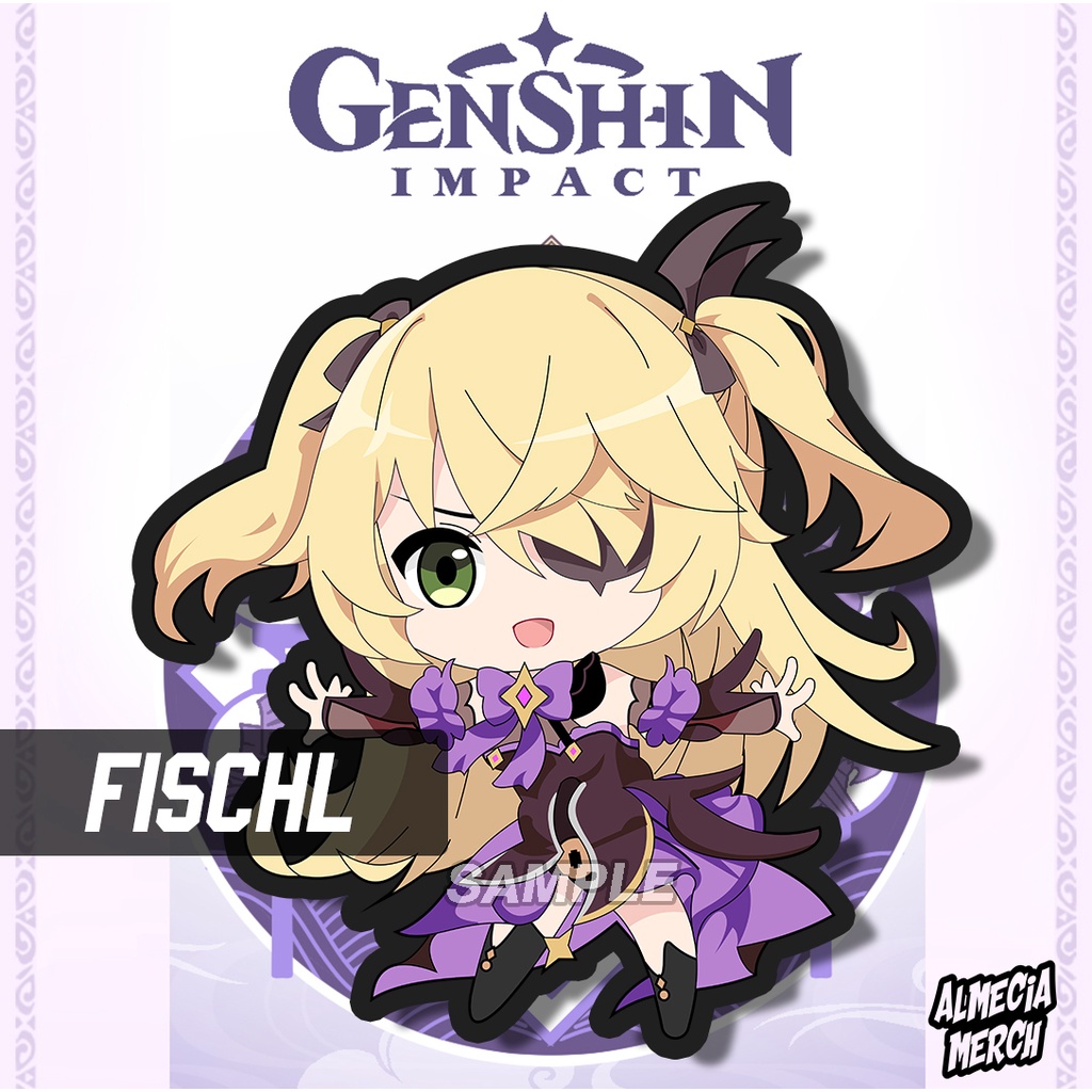 GANTUNGAN Fischl Genshin Impact Keychain / Genshin Impact Keychain ...