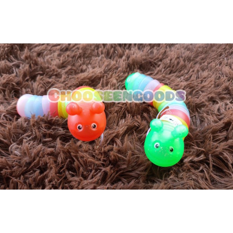 Finger Limax slug with eye and lights stress relief articulating stim ...