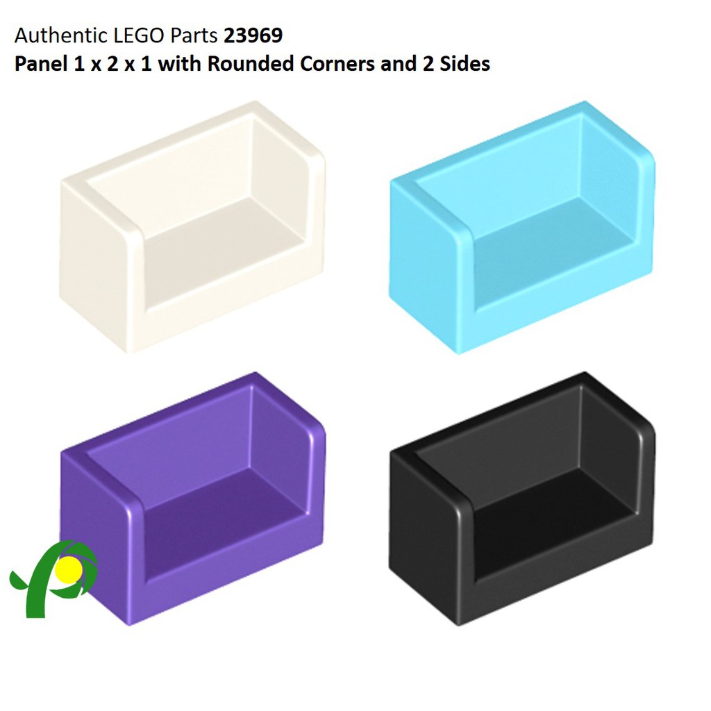 LEGO Parts 23969 Panel 1x2x1 with Rounded Corners and 2 Sides | Shopee ...
