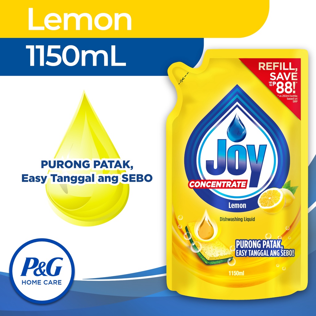 JOY Dishwashing Liquid Complete Clean - Lemon Scent, 1.15 liters ...