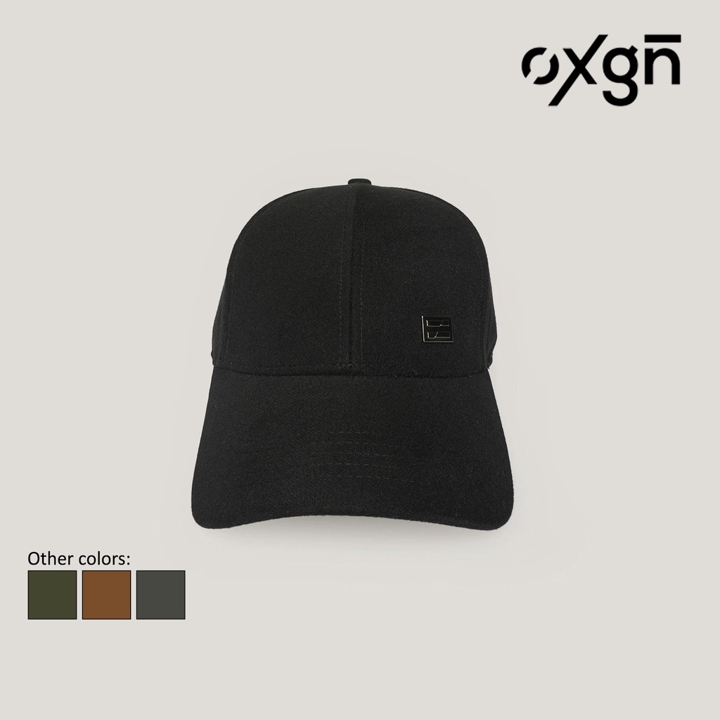 OXGN COED Curved Cap With Metal Plate For Men And Women (Black / Camel ...
