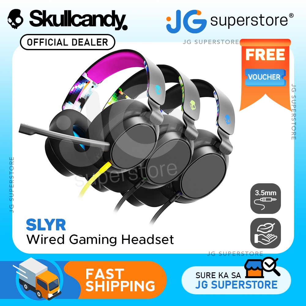 Skullcandy Slyr Multi-Platform Wired Over-Ear Gaming Headset with ...