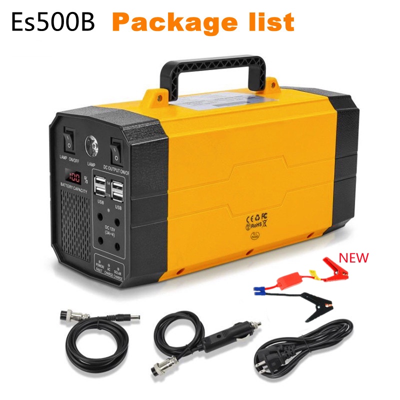 ES500B Jump Starter Power Supply 100000mAh UPS With 220v socket 500W ...