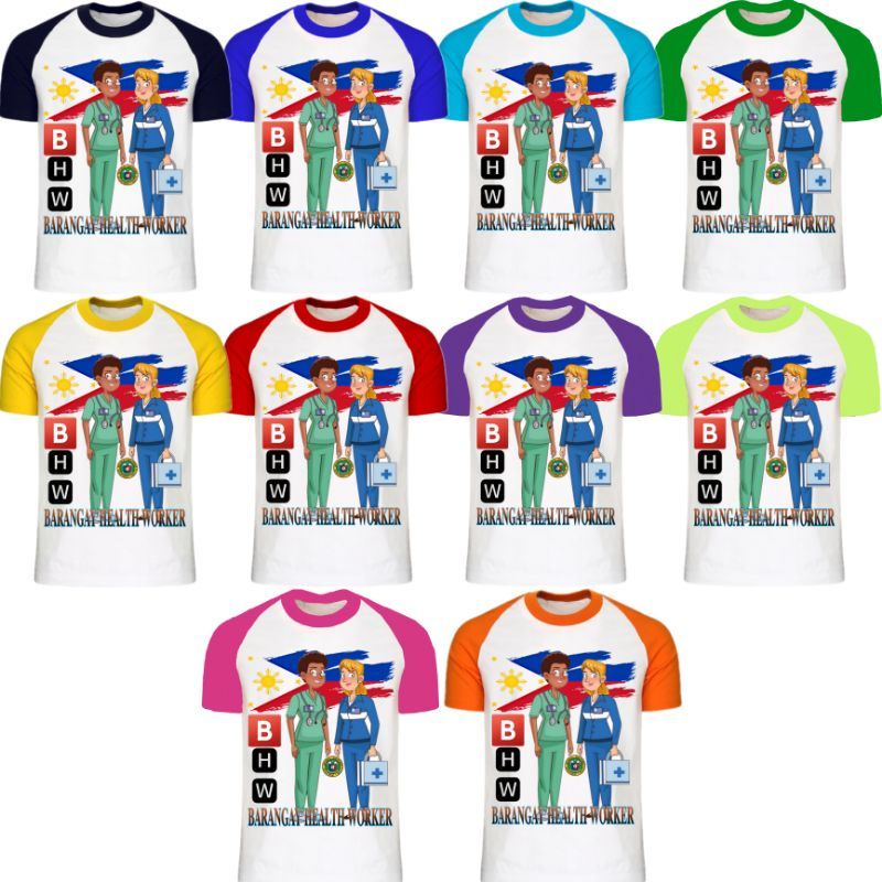Barangay Health Worker Sublimated Raglan Shirts | Shopee Philippines