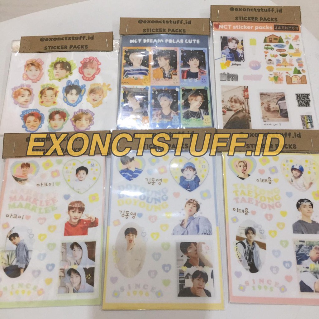 Nct 127 Dream Sticker Member Set (taeyong, Jaehyun, Doyoung) | Shopee ...