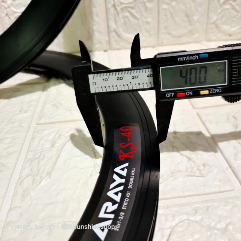 Rims Rims Rims 20 plus ARAYA KS-40 ETRTO 451 Holes 32 Height 4cm Black ...