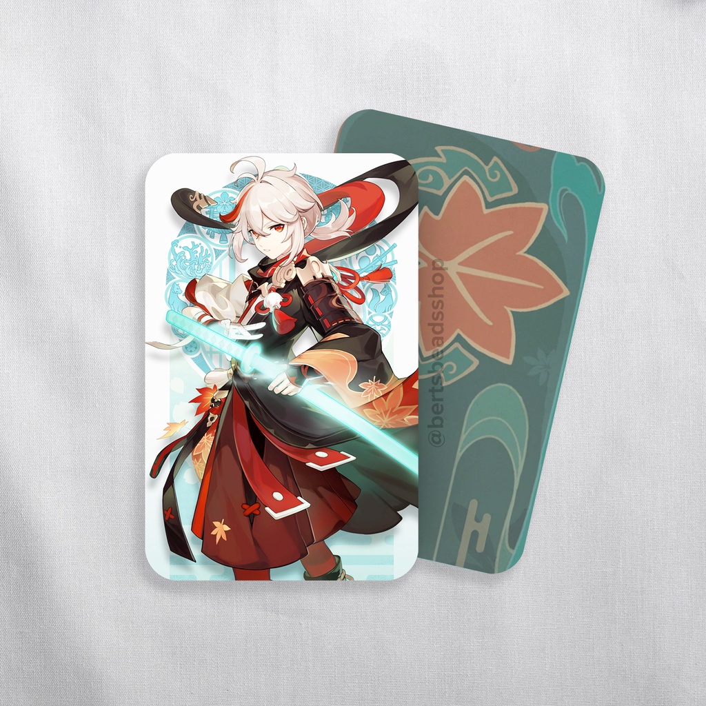 Genshin Impact Photocards - KAEDEHARA KAZUHA Textured Photocards Front ...