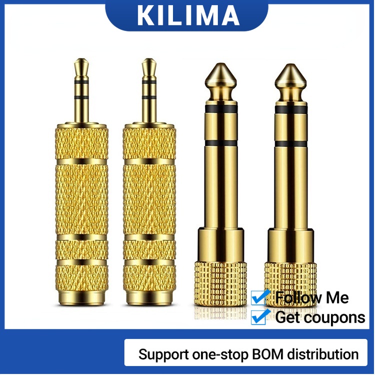 6.5mm 6.35mm To 3.5mm Plug Male Female Connector Earphone Amplifier ...