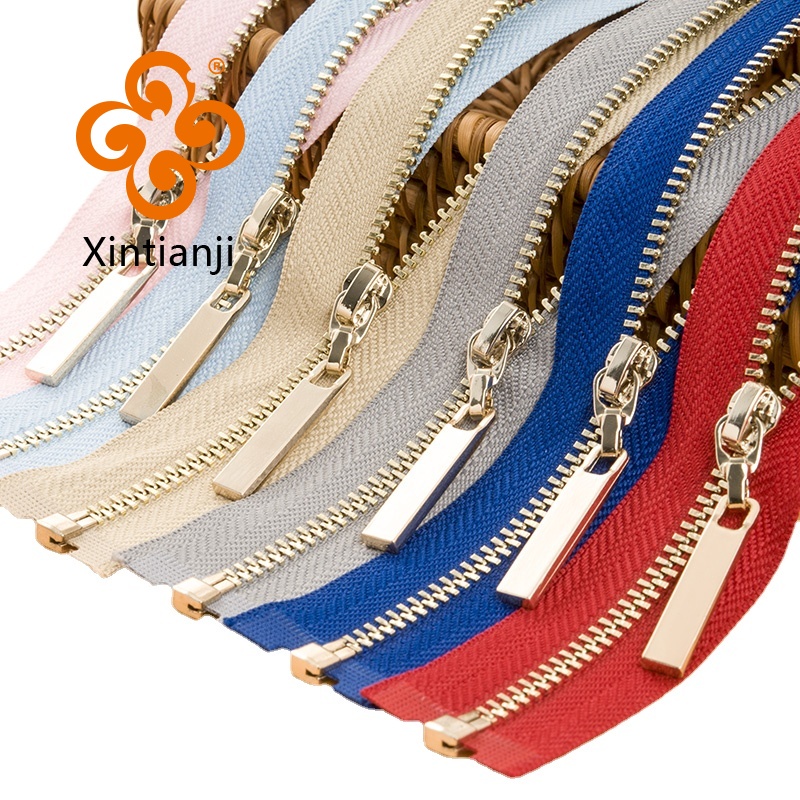 Metal Zipper open tab 40 cm long. Stretch resistant NO.3 metal zipper ...