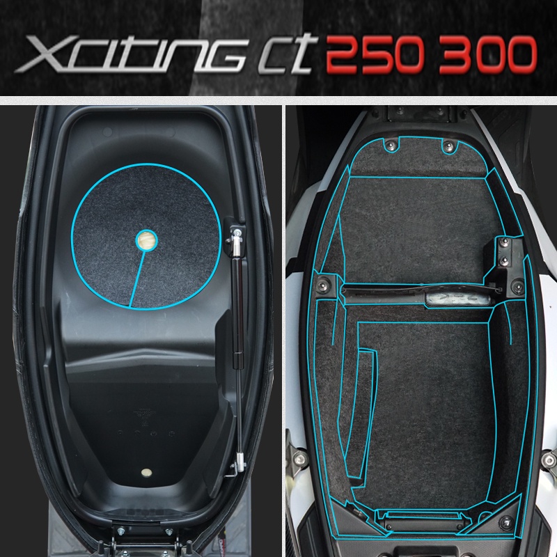 KYMCO XCITING CT250 CT350 Racing Barrel Seat Cushion Lining Protective ...
