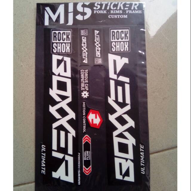 Rockshox boxxer ultimate fork Sticker | Shopee Philippines