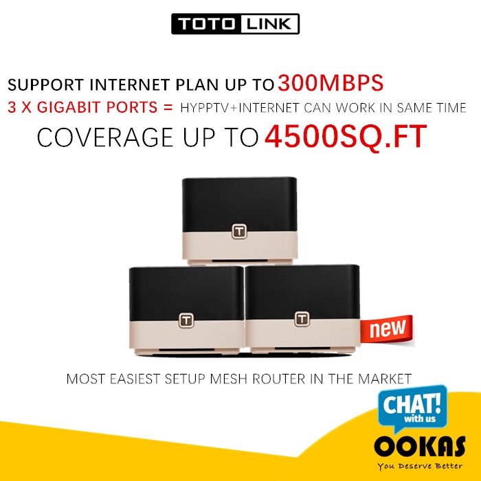 TOTOLINK T10 AC1200 Mesh WiFi Smart Wireless Gigabit Router with Wave2 MU-MIMO, QoS IP Bandwidth ...