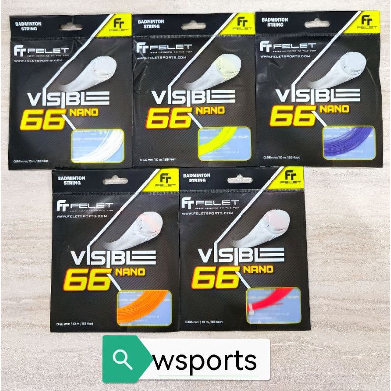 Original Felet VISIBLE 66 Badminton Strings | Shopee Philippines