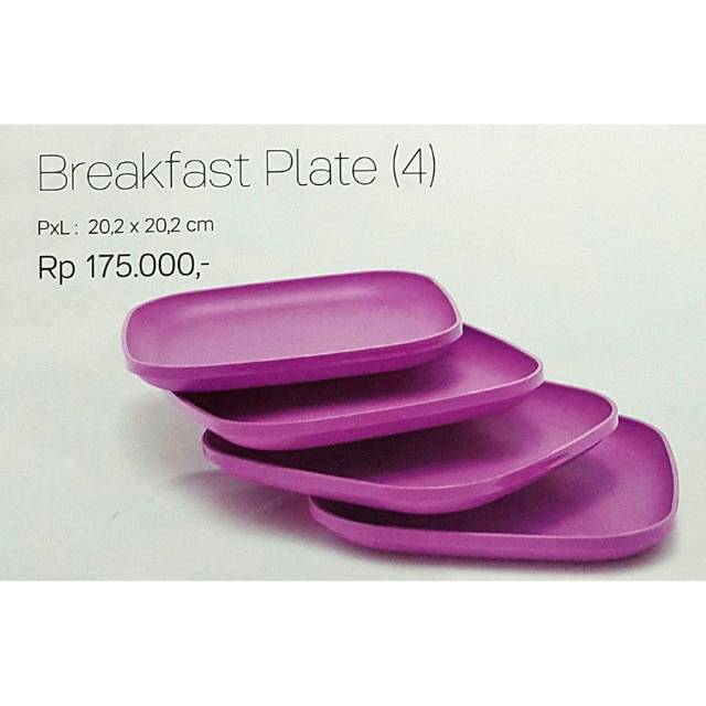 Purple Breakfast plate (4pcs) | Shopee Philippines