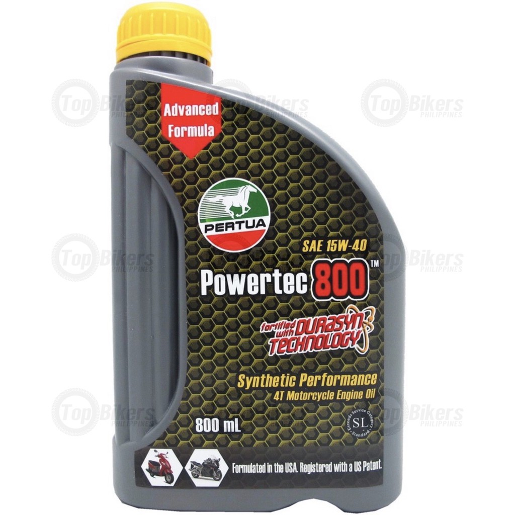 Pertua Powertec 800 4T Motorcycle Engine Oil SAE 15W-40 800mL ...