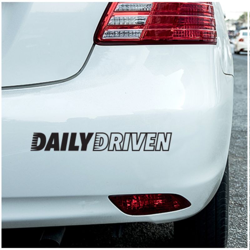 "Daily Driven" Die cut vinyl decal car stickers | Shopee Philippines