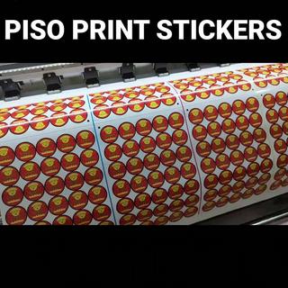 PISO PRINT STICKER LABELS water proof sticker | Shopee Philippines