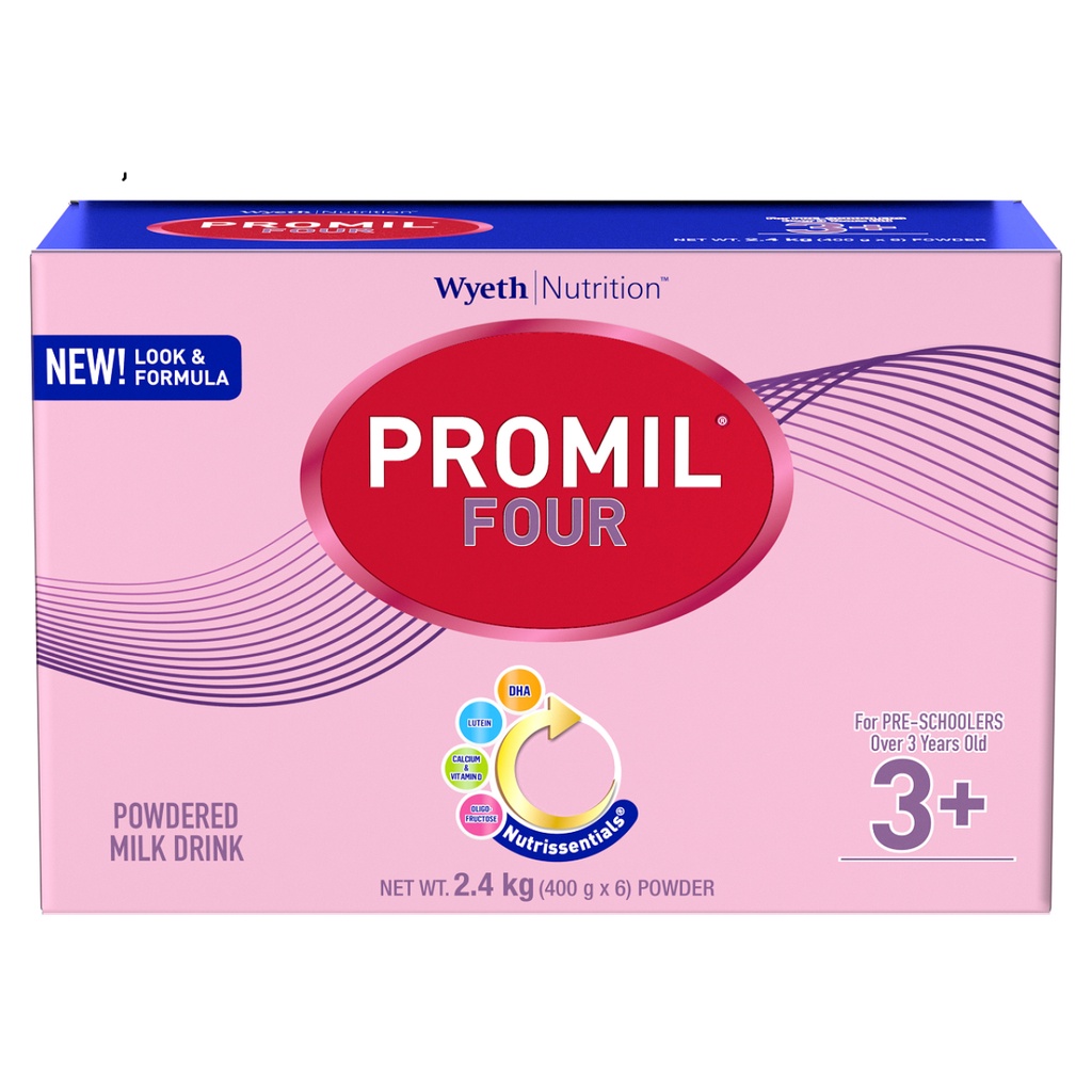 Promil Four Growing-Up Milk For Pre-Schoolers Over 3 Year Old Plain 2 ...