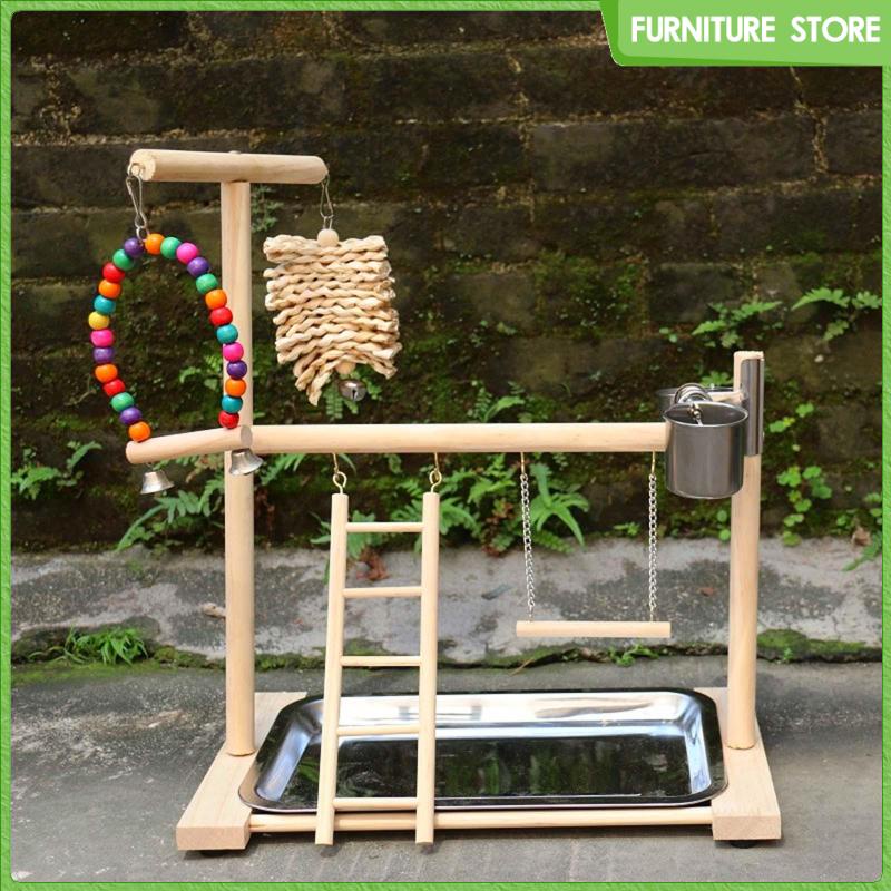 [Wishshopeelxj] Pet Parrot Play Stand Parrots Bird Playground Perch Gym ...