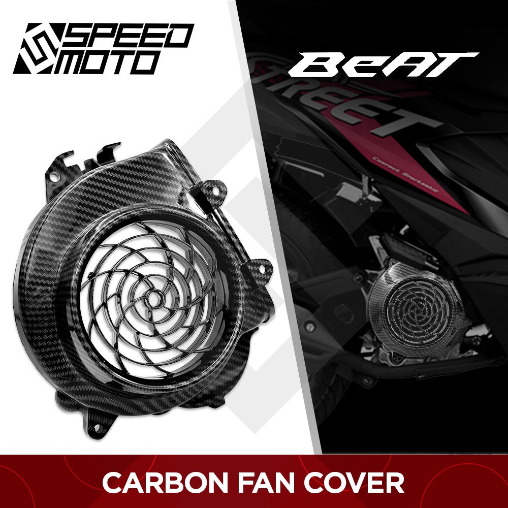 HONDA BEAT CARB FAN COVER CARBON MADE IN THAILAND SPEEDMOTO | Shopee ...