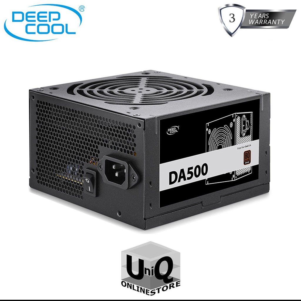DeepCool DA500 80-plus Bronze Certified 500W Power Supply with ...