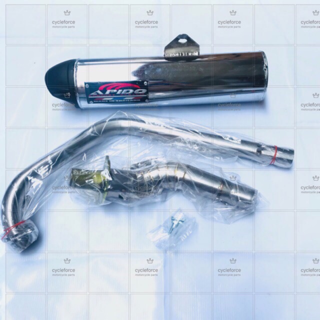 Apido pipe chrome Raider150 @chicken pipe type | Shopee Philippines