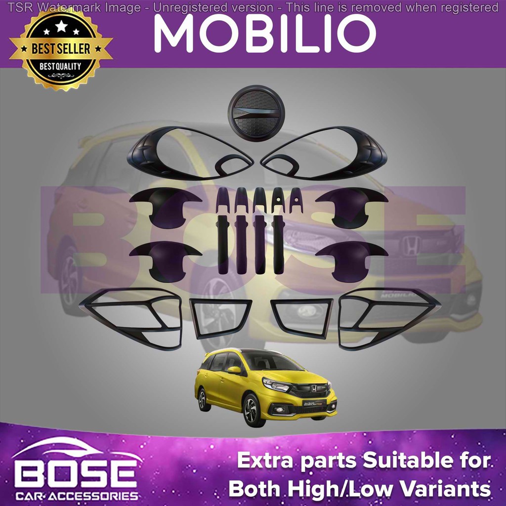 Honda Mobilio Garnish Cover Set Black / Chome 2012 - 2017 / Honda ...