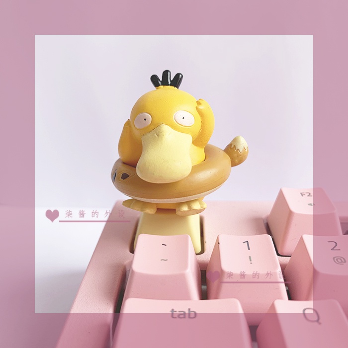 Pokémon Pikachu Duck Mechanical Keyboard Customized diy Cartoon Keycap ...