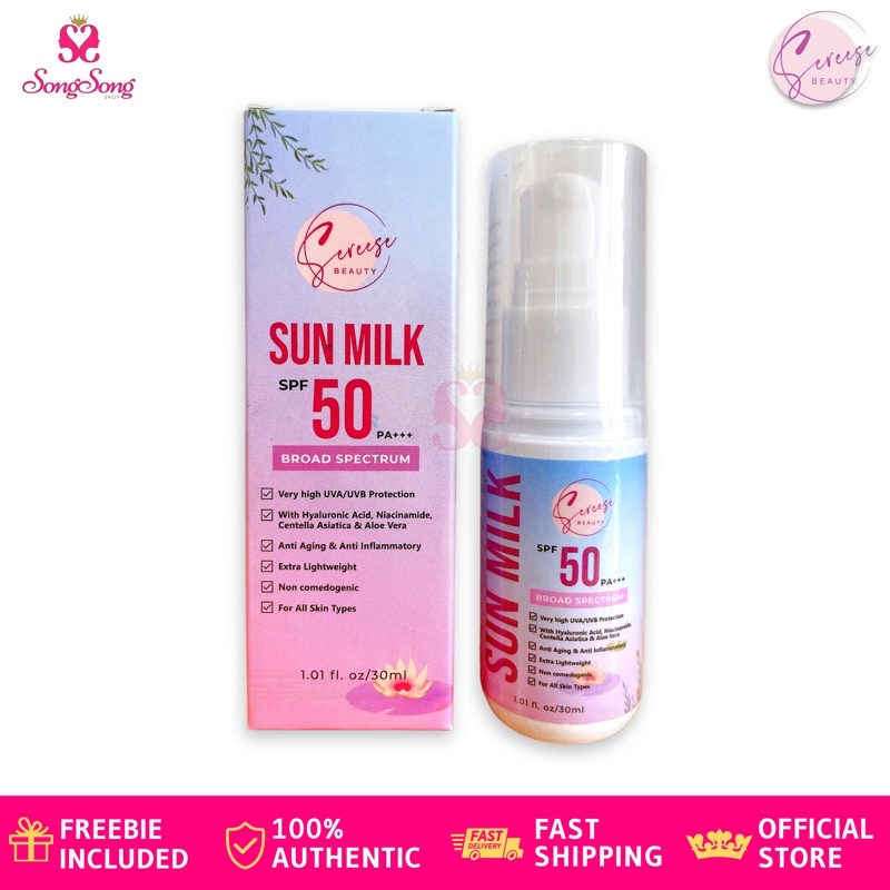 SEREESE BEAUTY Sun Milk SPF50 PA+++ Broad Spectrum 30ml | Shopee Philippines