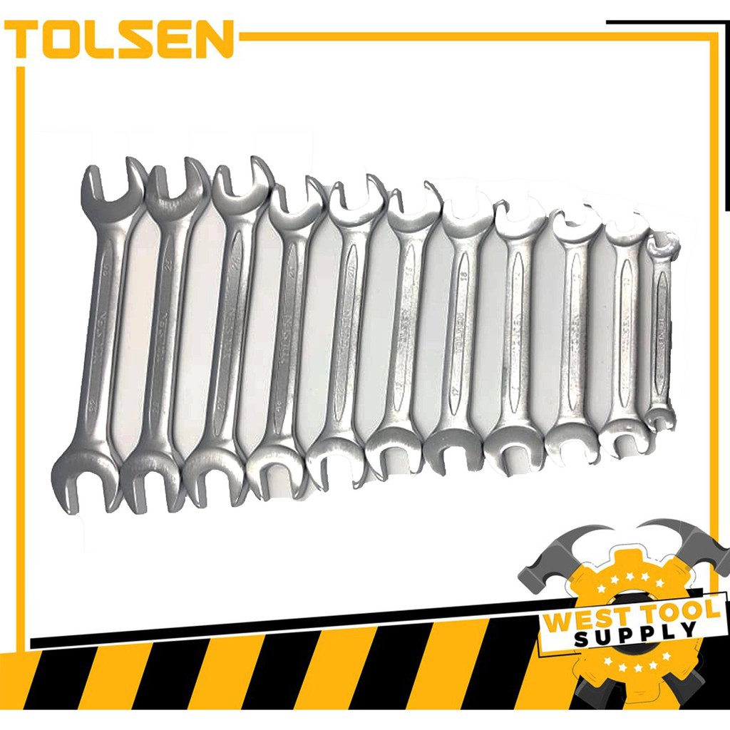 Tolsen Double Open End Spanner Wrench Cr-V | Shopee Philippines