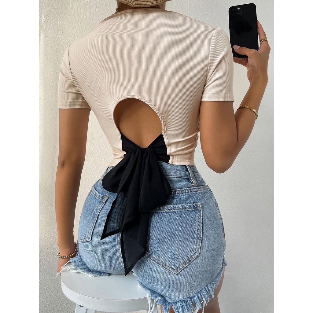 CORA Knitted Crop Top | Shopee Philippines