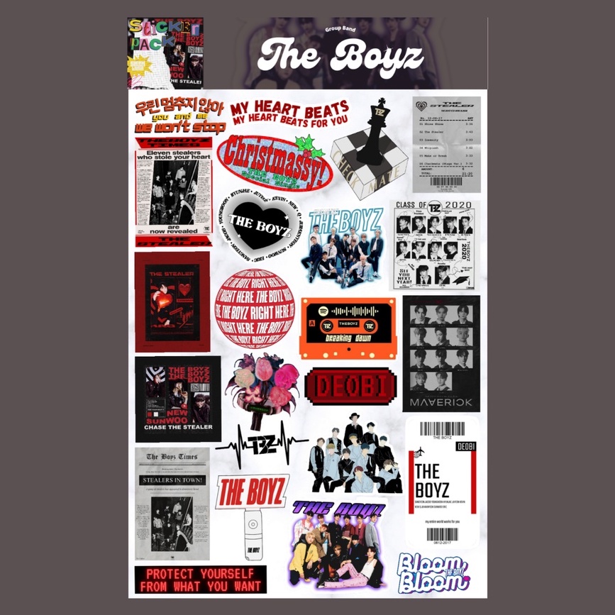 The Boyz Sticker Sheet || K-pop | Shopee Philippines