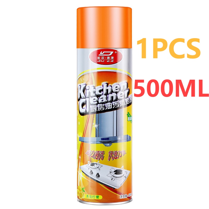 500ML Kitchen Cleaner Spray Non-toxic Spray Kitchen Oil Cleaner Oil ...