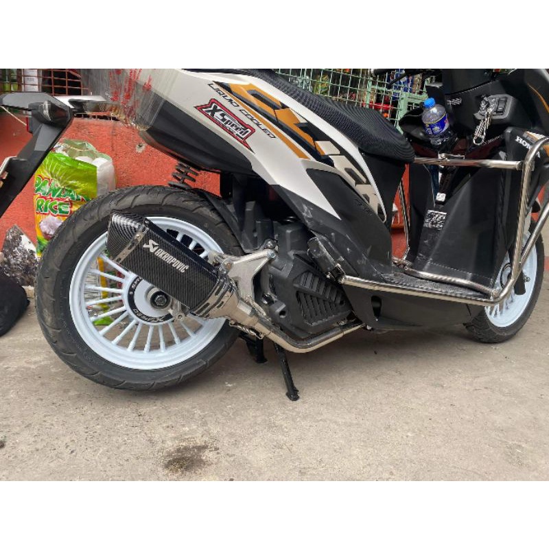 Akrapovic Full System Exhaust for Honda Click 125i | 150i | Shopee Philippines