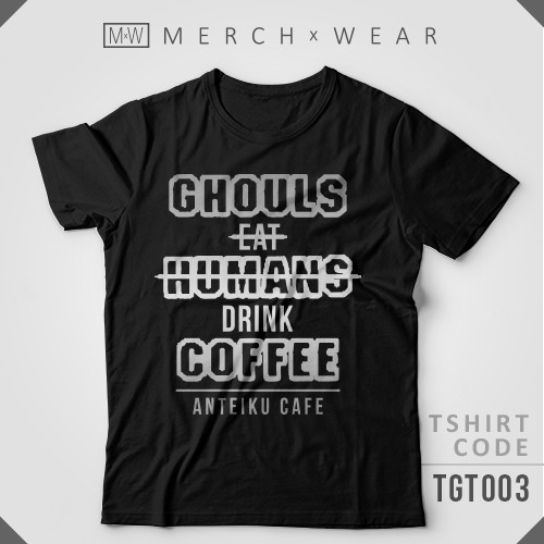 men's clothingGhoul Drinks Coffee - Tokyo Ghoul Tshirt (TGT003 ...
